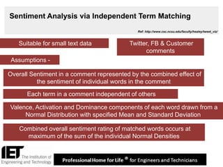 Sentiment Analysis for IET ATC 2016 | PPTX