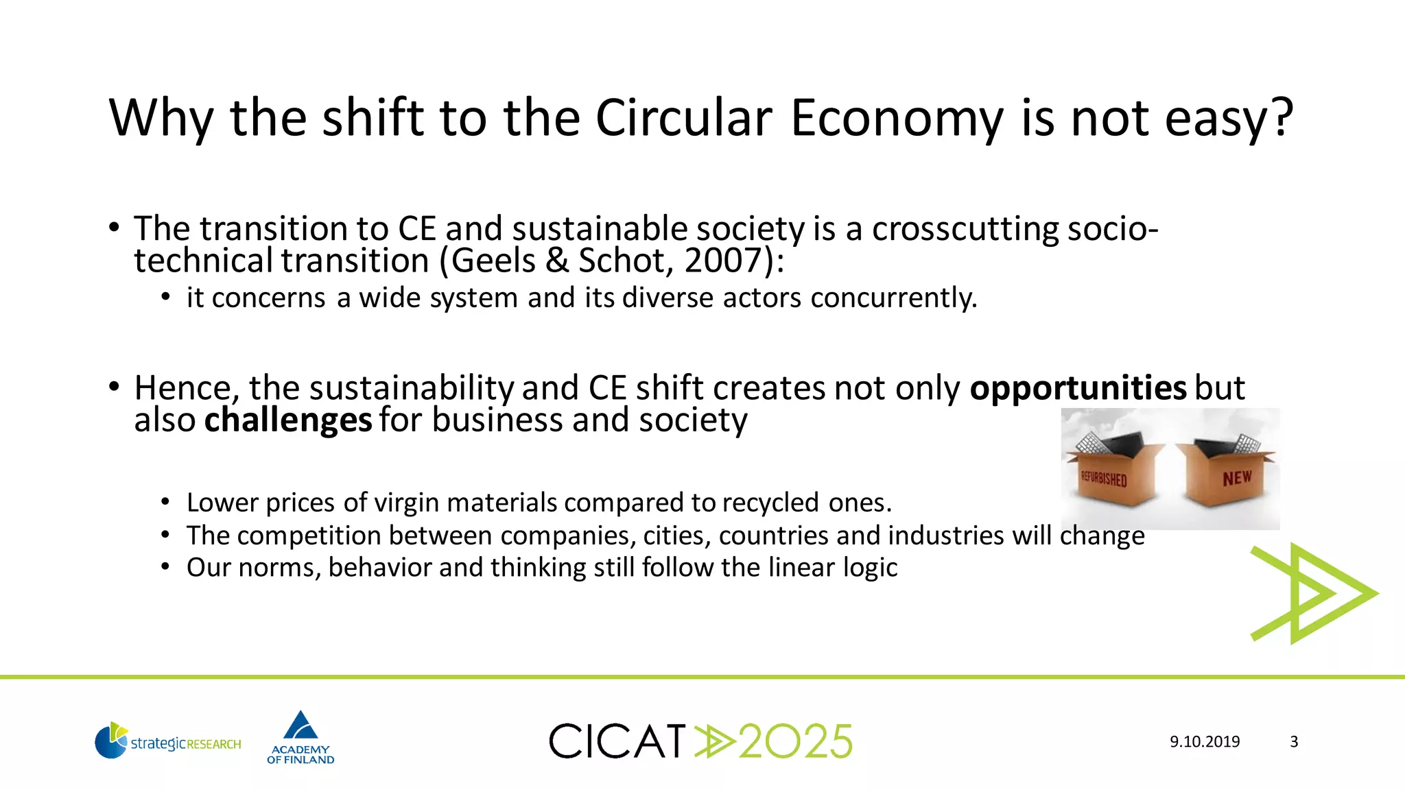 CICAT2025: Circular economy catalysts accelerating the systemic change | PPT