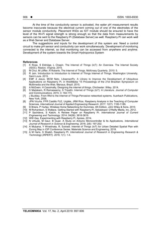 Development of IoT at hydroponic system using raspberry Pi | PDF