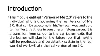 CAREER GUIDANCE POWERPOINT PRSENTATION IN SHS | PPT