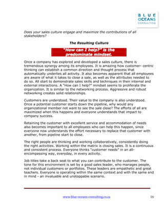 Create A Sales Culture That Delivers Sales - White Paper | PDF