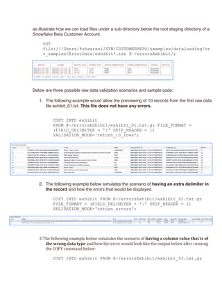 Load & Unload Data TO and FROM Snowflake (By Faysal Shaarani) | PDF