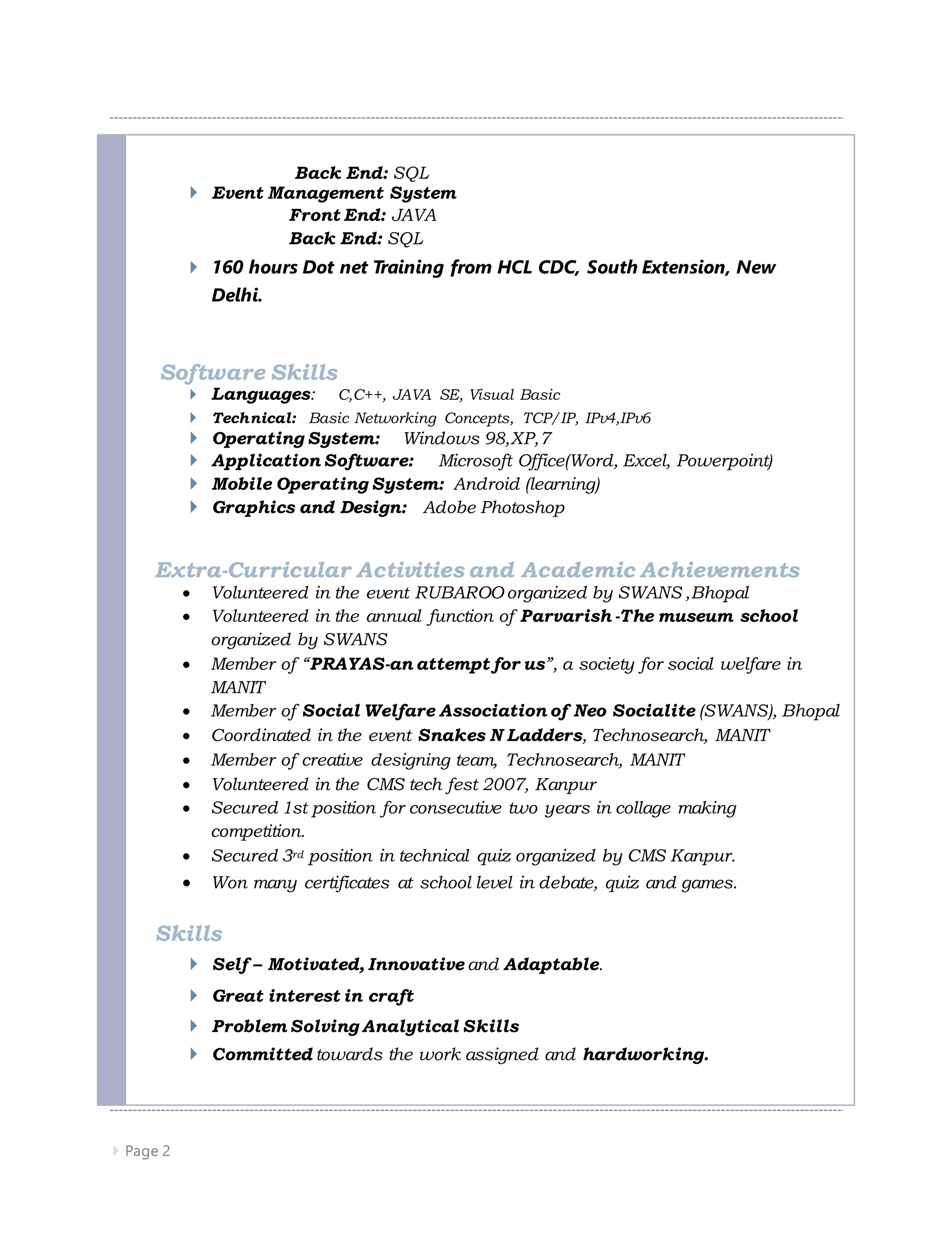 amreen_fatima_CV_updated | DOCX | Computing | Technology & Computing