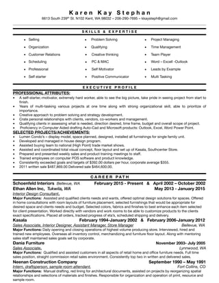 NewResumeKKStephanGeneral2016 | PDF