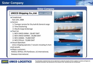 Unico Logistics Company Profile | PDF