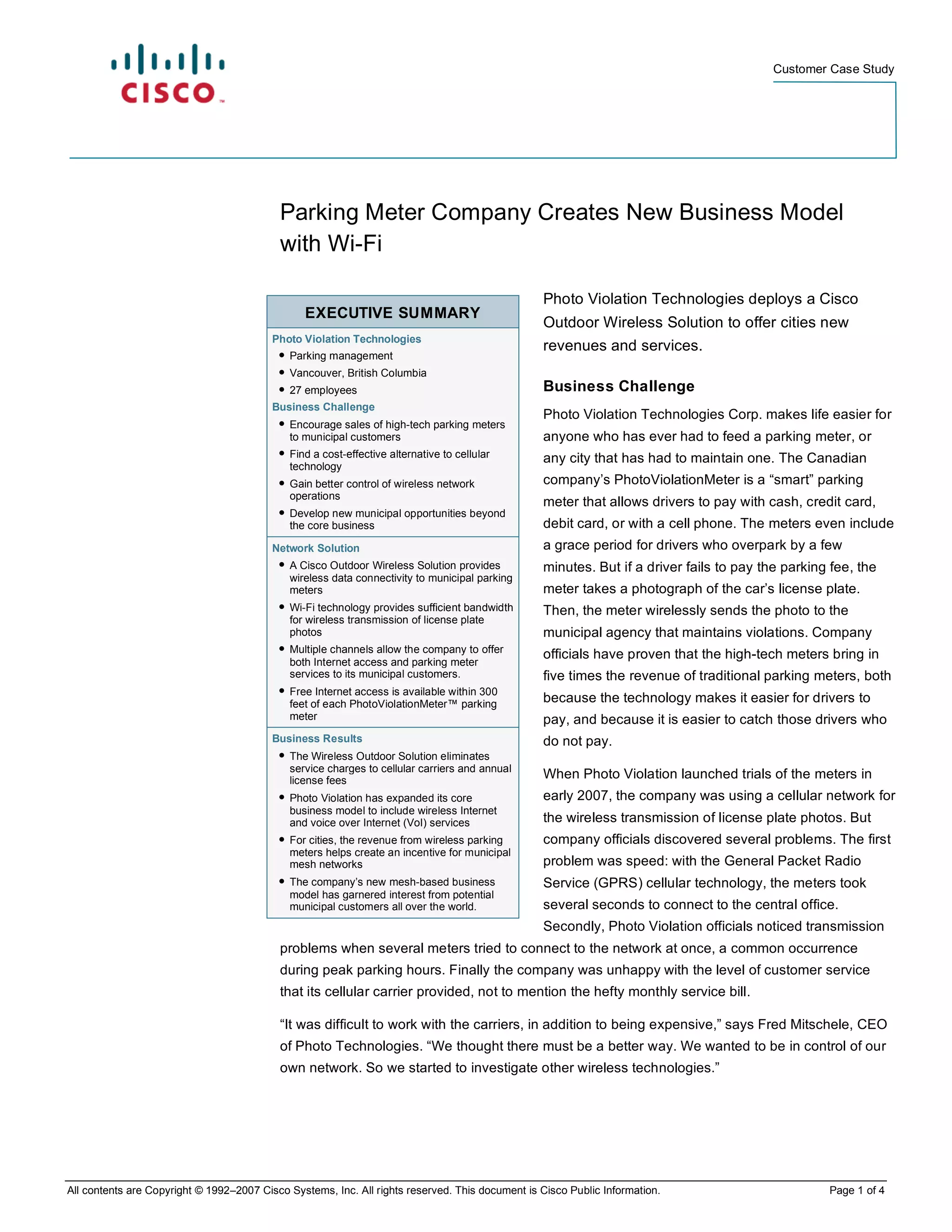 PVT Cisco Case Study | PDF