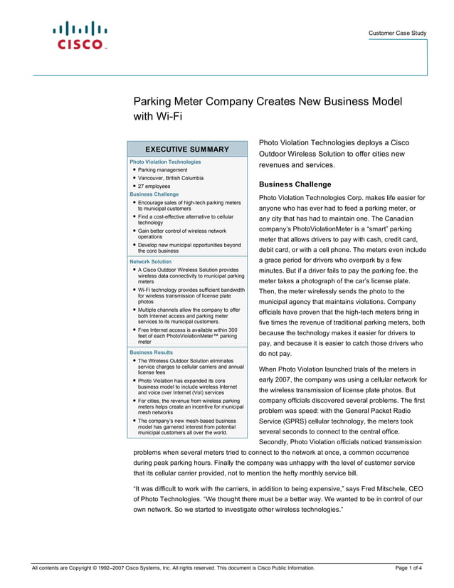 PVT Cisco Case Study | PDF