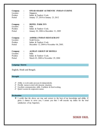 SEIKH UKIL cv | DOCX