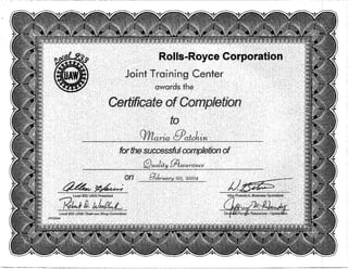 QA certificate | PDF