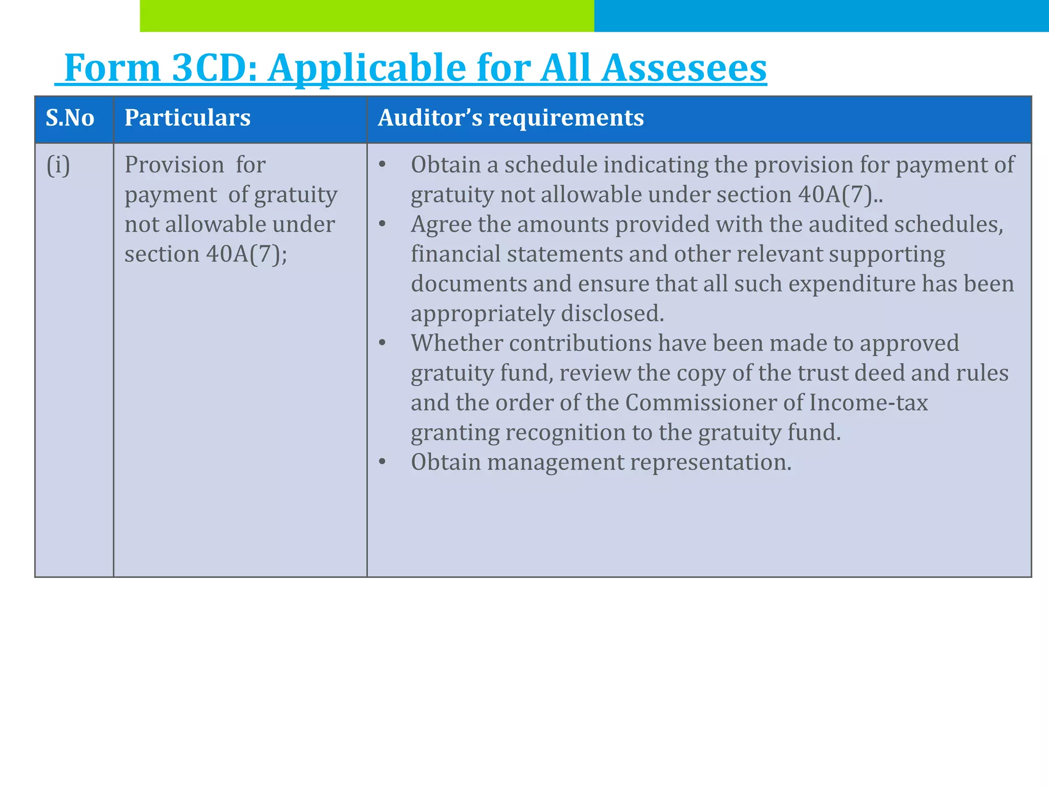 Revised 3CD of 44AB Tax Audit Check List FY 2017-18 | PPT