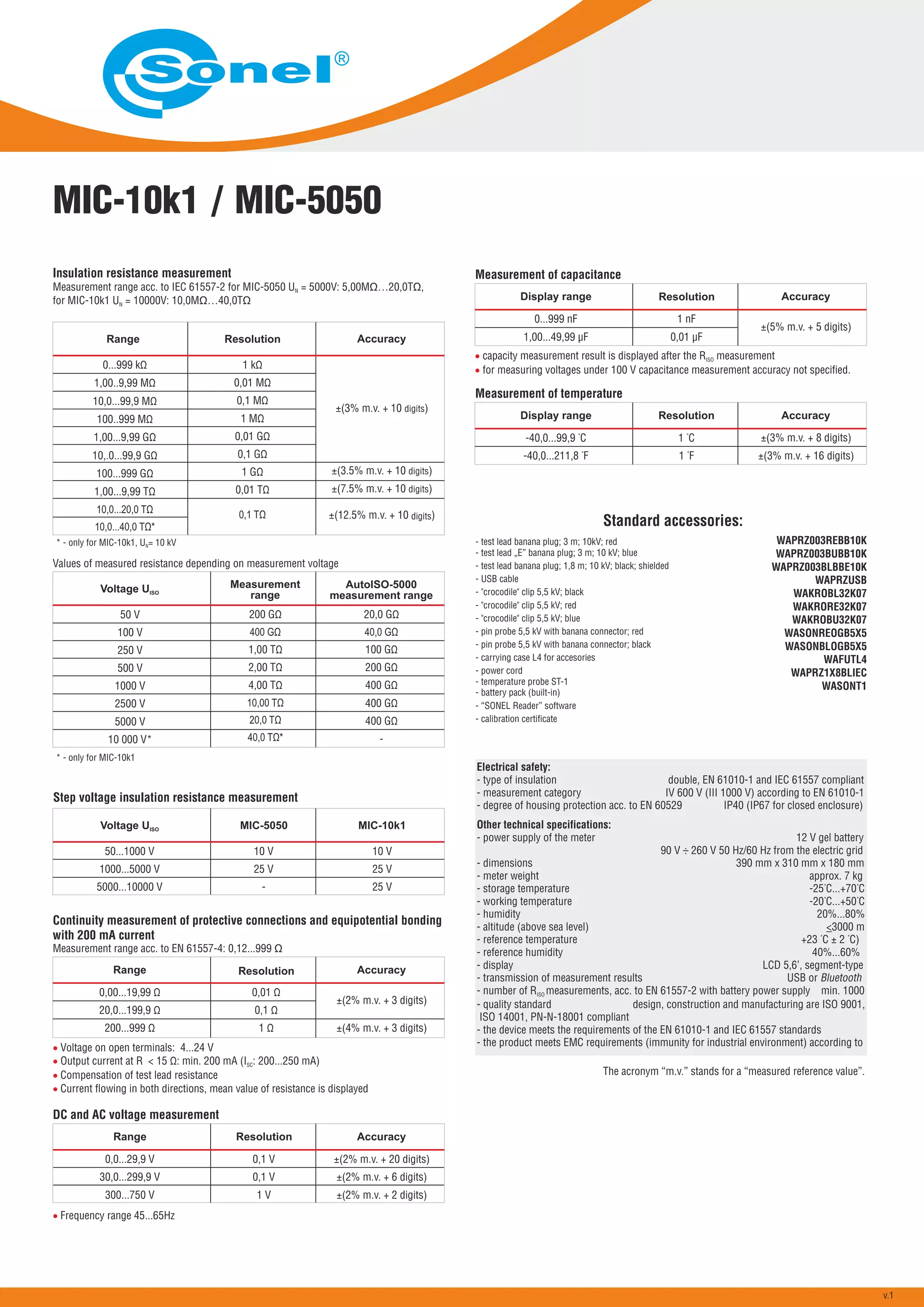 MIC-5050 & MIC -10K1 | PDF