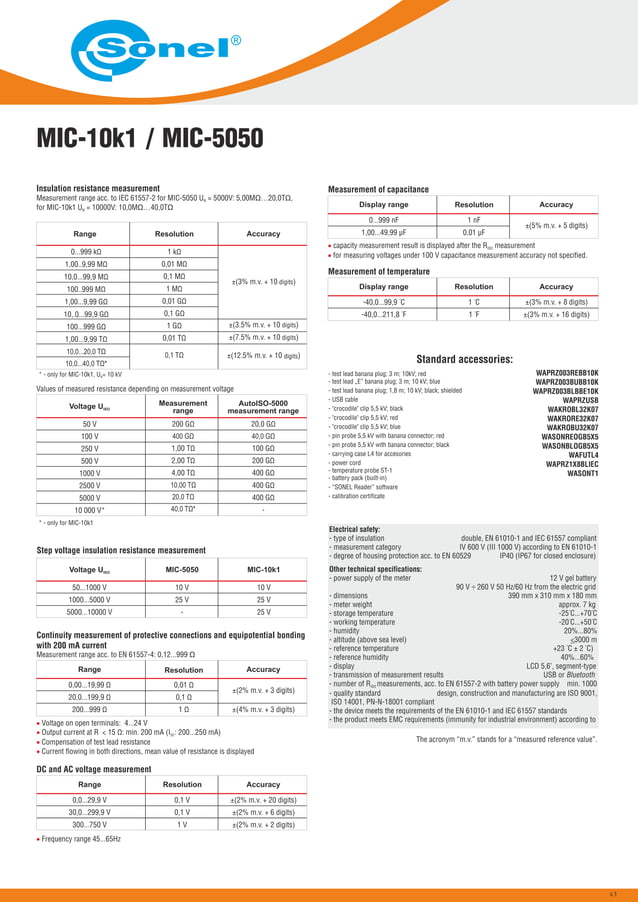 MIC-5050 & MIC -10K1 | PDF | Physics | Science