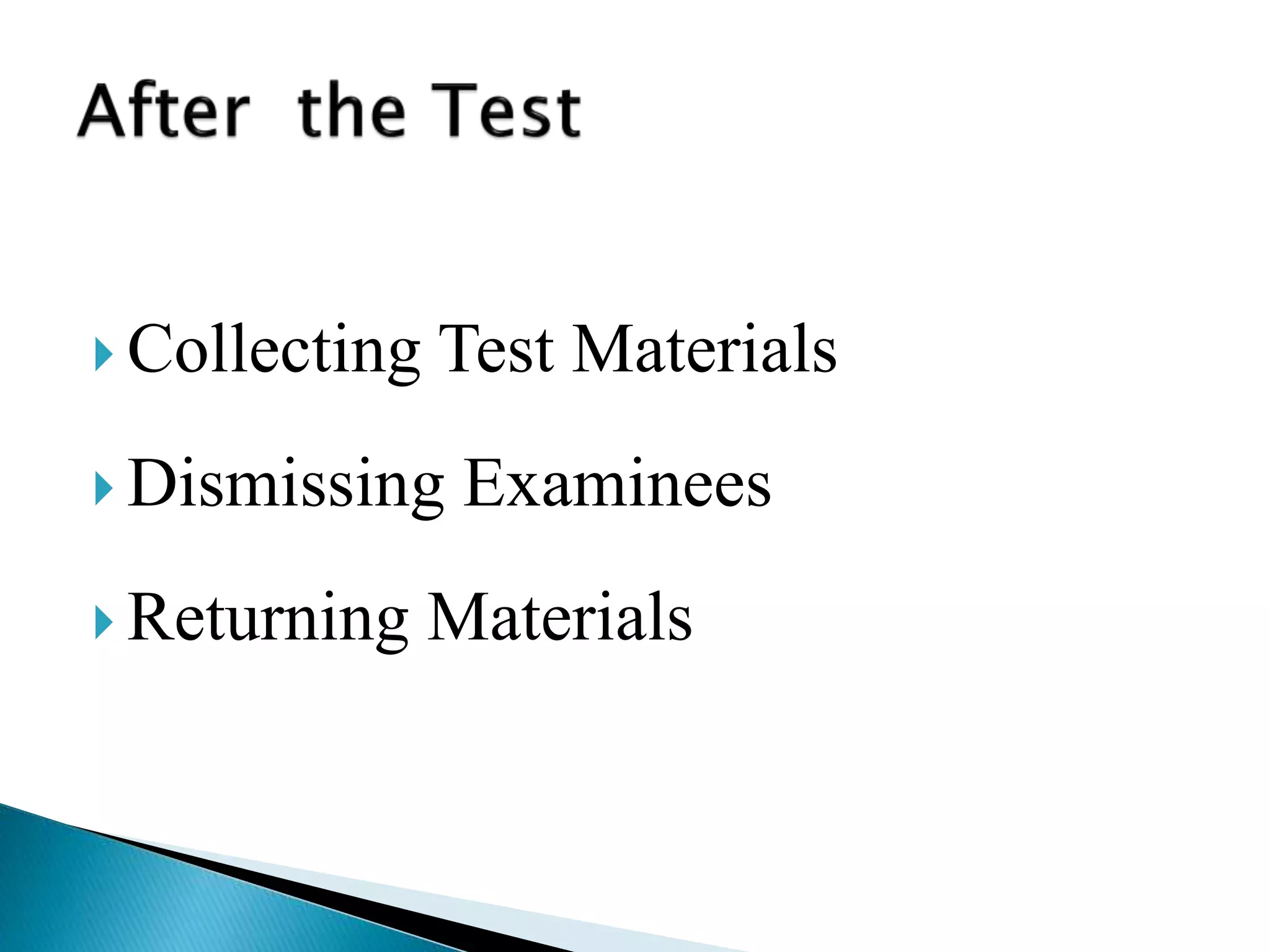 Factors in Test Administration | PPTX