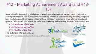 44 awards you can win as an accounting professional | PPT