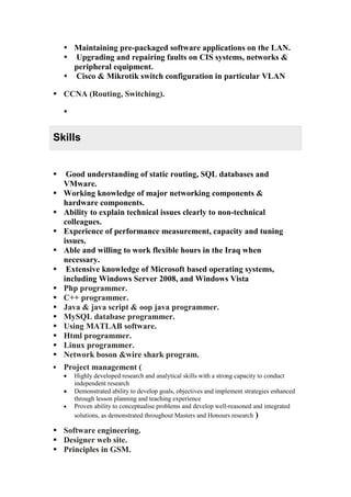 CV Mustafa Muhammed Awad | PDF