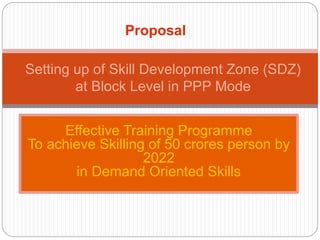 Skill Development Zone at block level | PPT