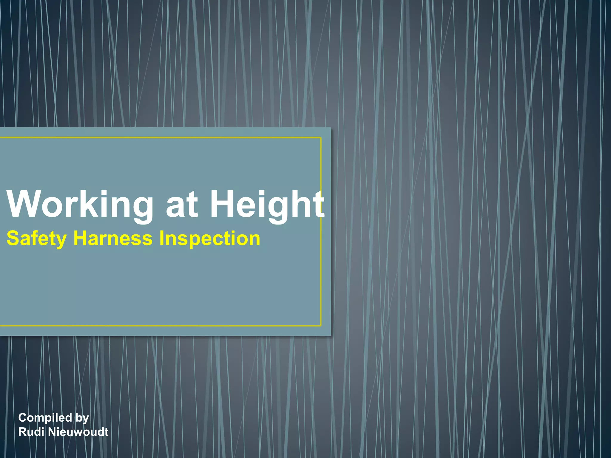 Working at Height - Safety Harness Inspection | PPSX
