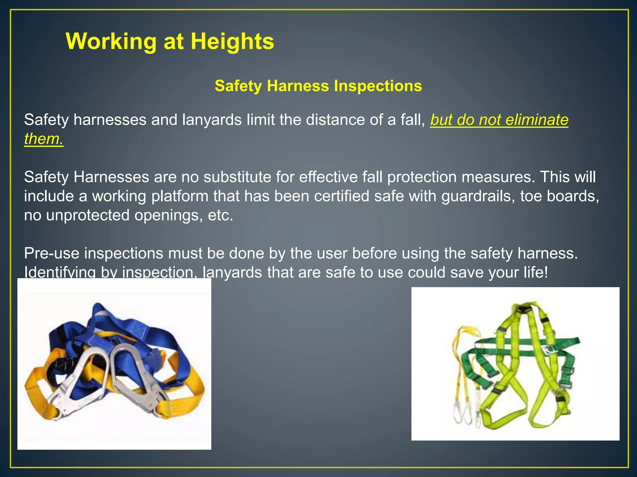 Working at Height - Safety Harness Inspection | PPSX