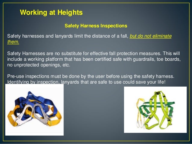 Working at Height - Safety Harness Inspection