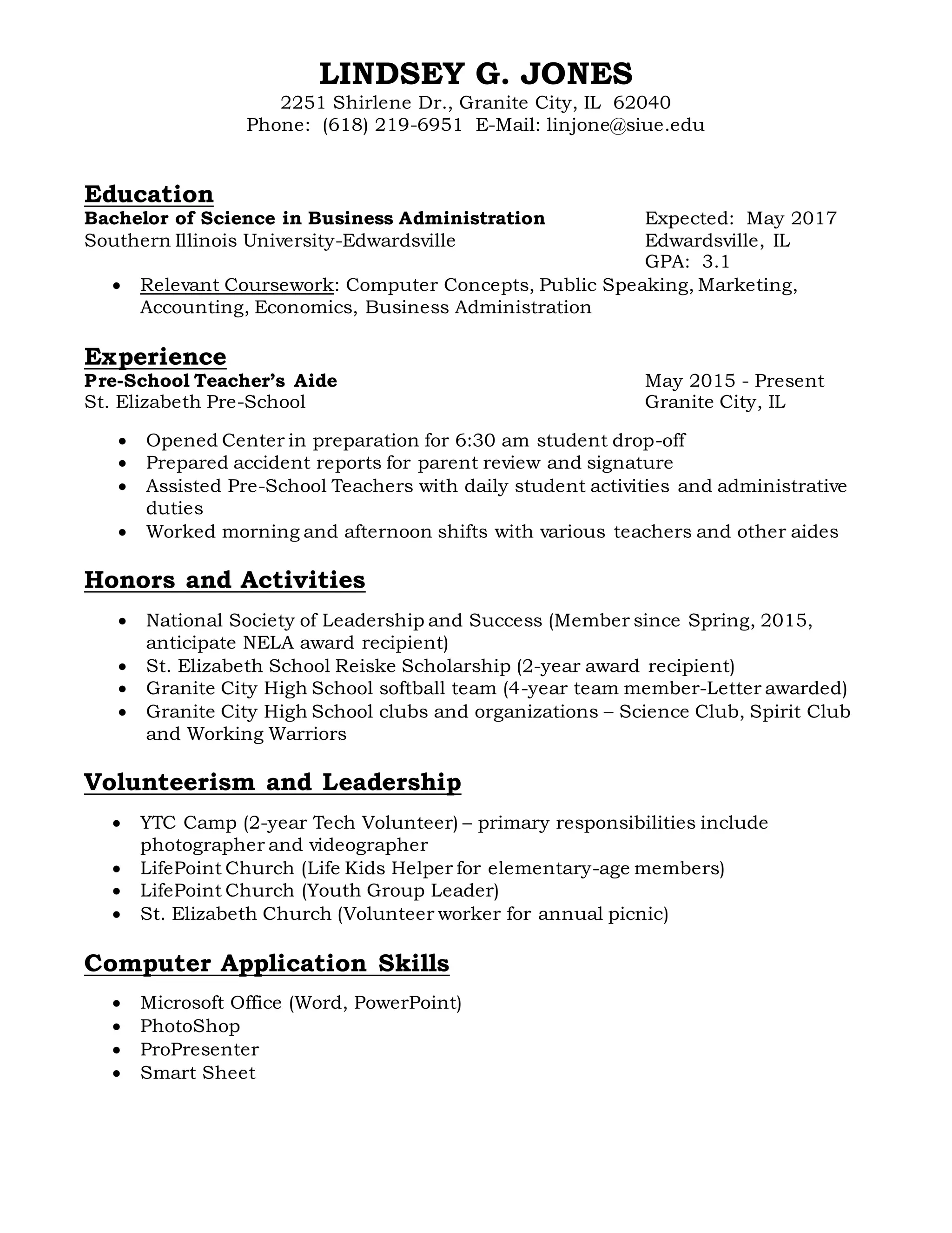 LINDSEY Resume Revised 10052015 | DOCX