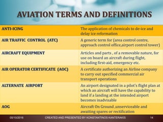 MAJOR AVIATION TERMS | PPTX