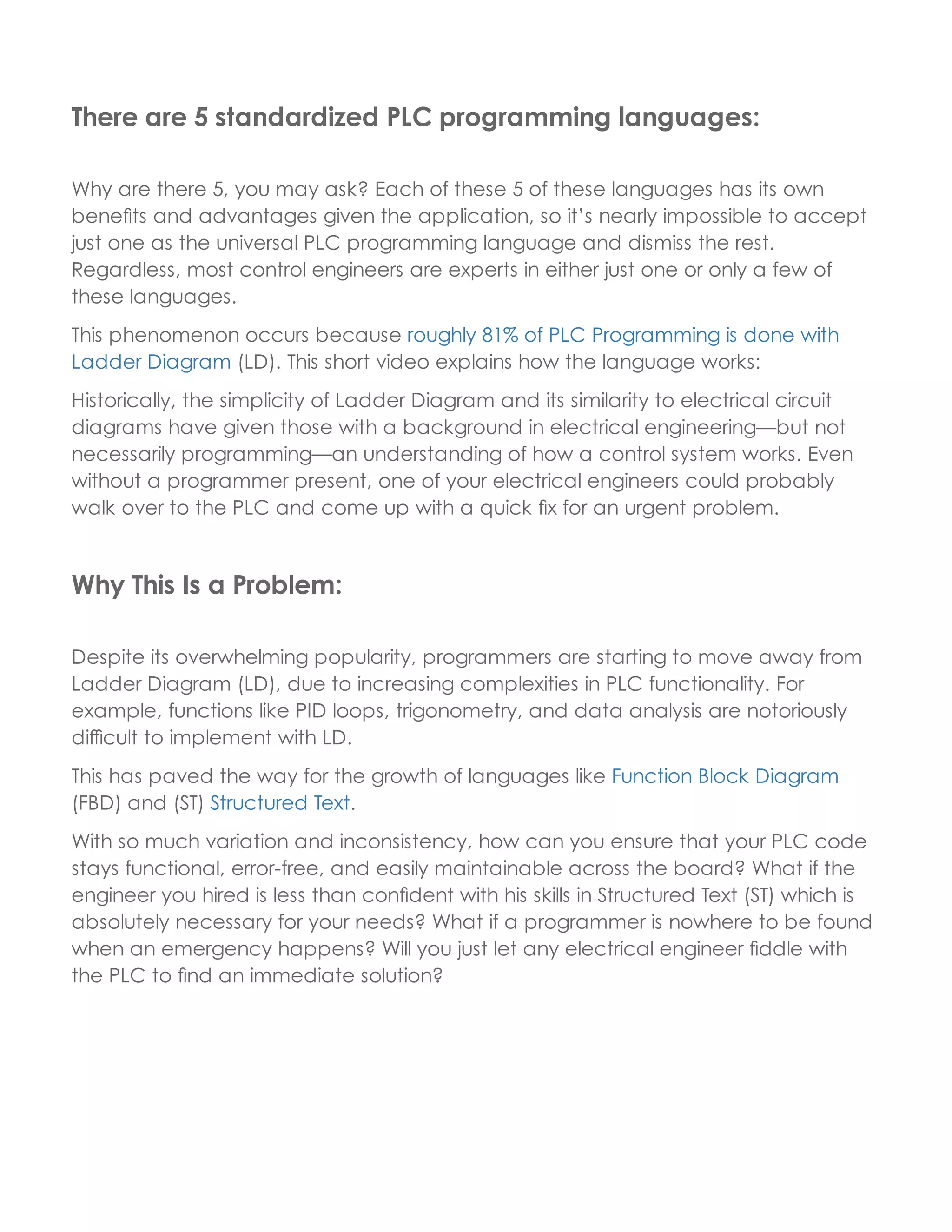 The Future of PLC Programming by WonderLogix | PDF