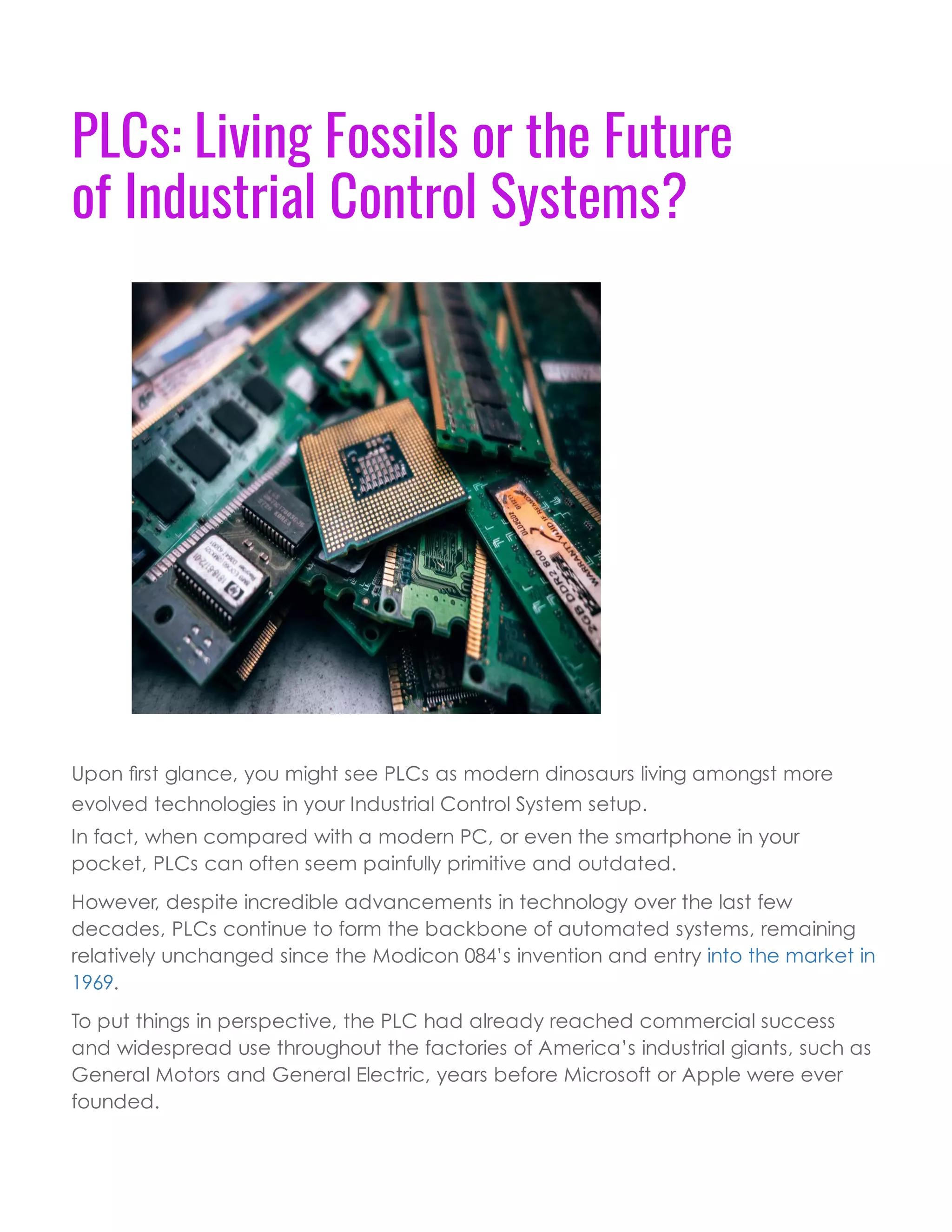 The Future of PLC Programming by WonderLogix | PDF