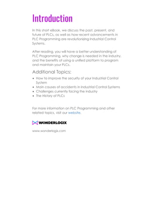 The Future of PLC Programming by WonderLogix | PDF