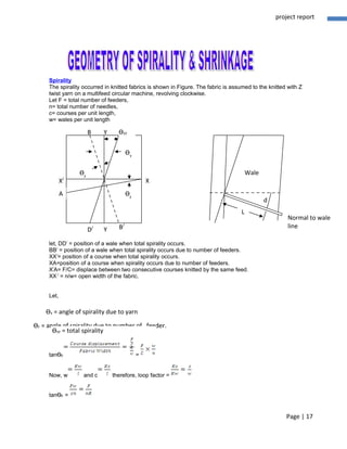 Spirality & Shrinkage | DOC