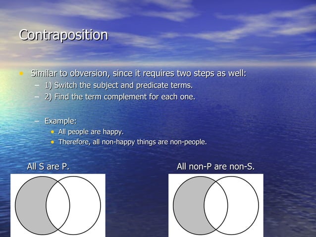 4.4 Conversion Obversion And Contraposition | PPT