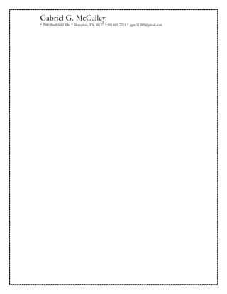 McCulley Resume 2016 Jan | PDF