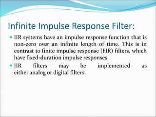 Design of Filters PPT | PPTX