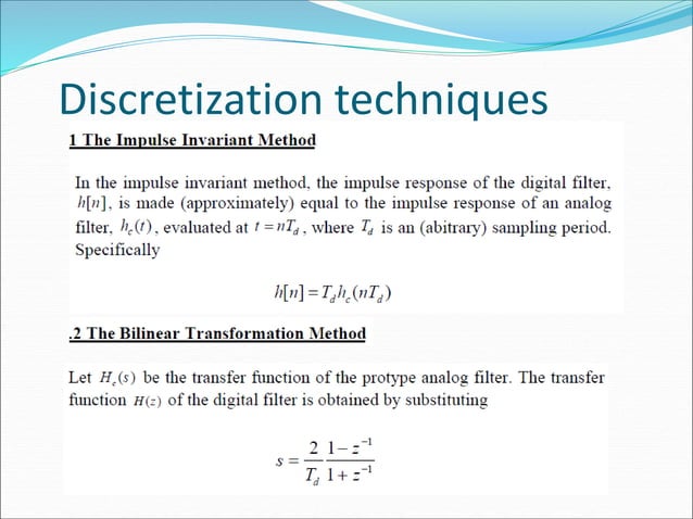 Design of Filters PPT | PPTX | Digital Audio | Computer Software and ...