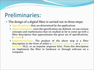 Design of Filters PPT | PPTX
