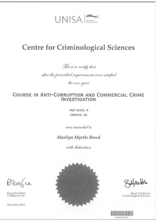 My Unisa credentials | PDF