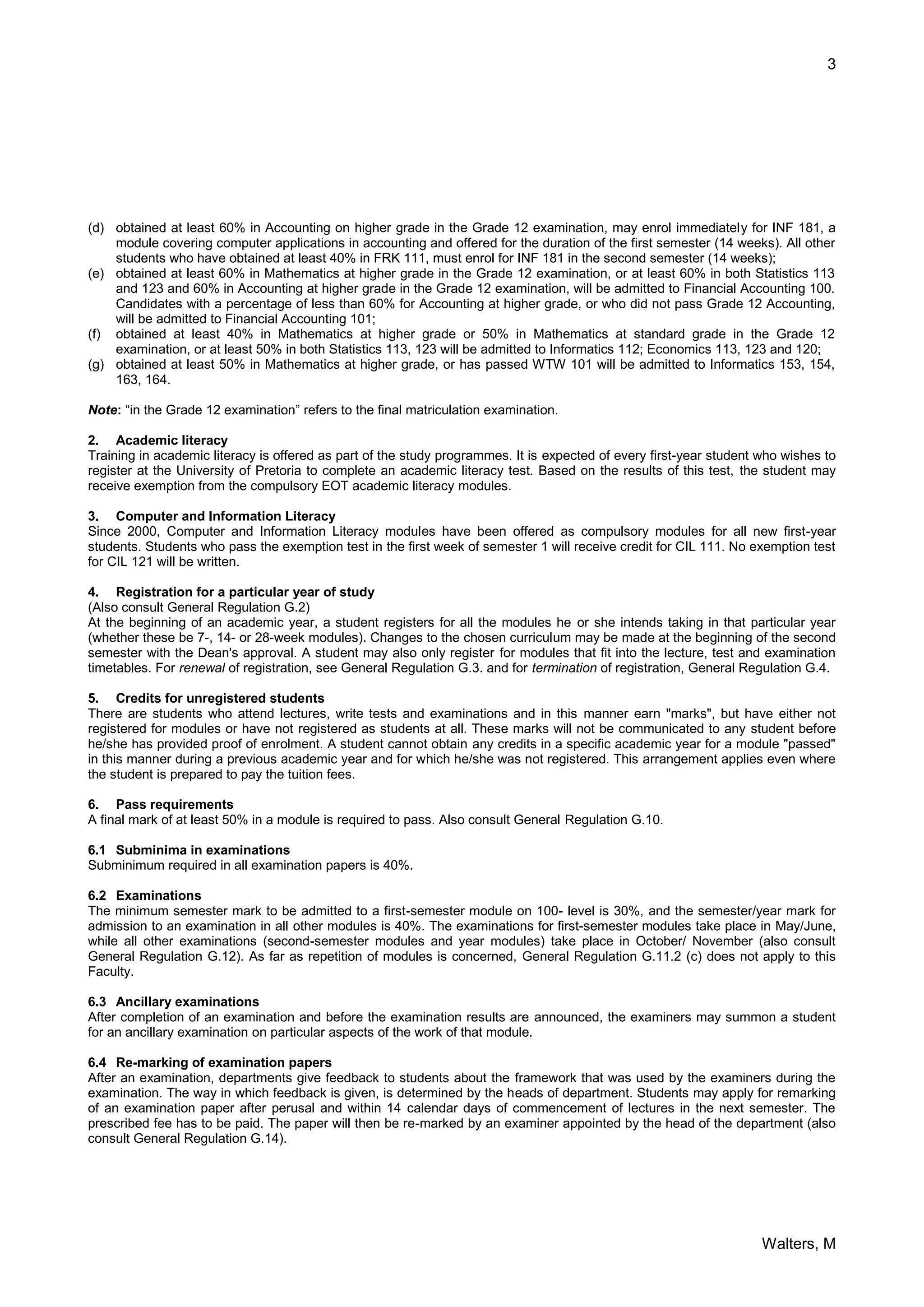 B-Comm Certificate with Transcripts_University of Pretoria | PDF