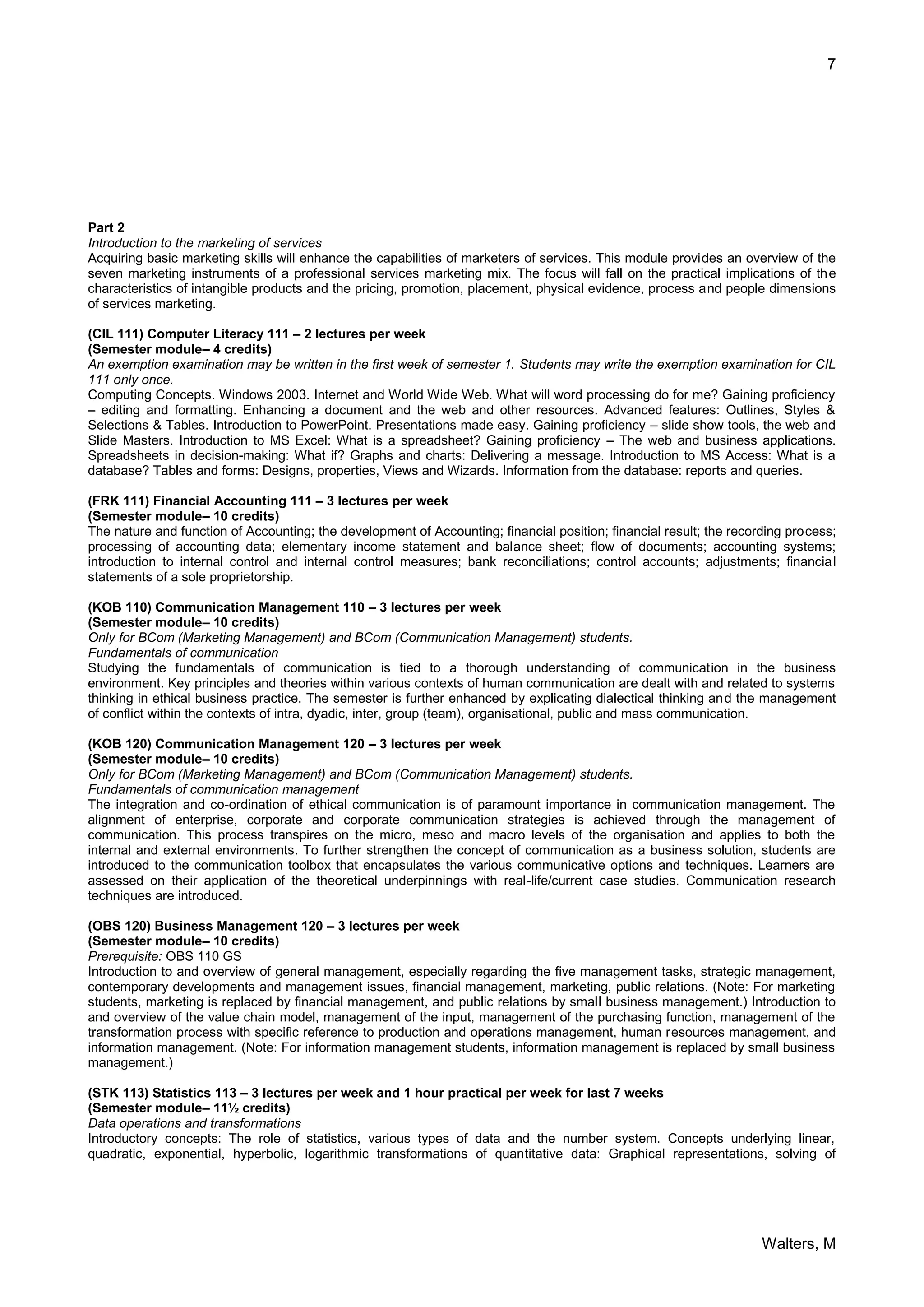 B-Comm Certificate with Transcripts_University of Pretoria | PDF