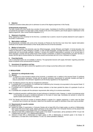 B-Comm Certificate with Transcripts_University of Pretoria | PDF