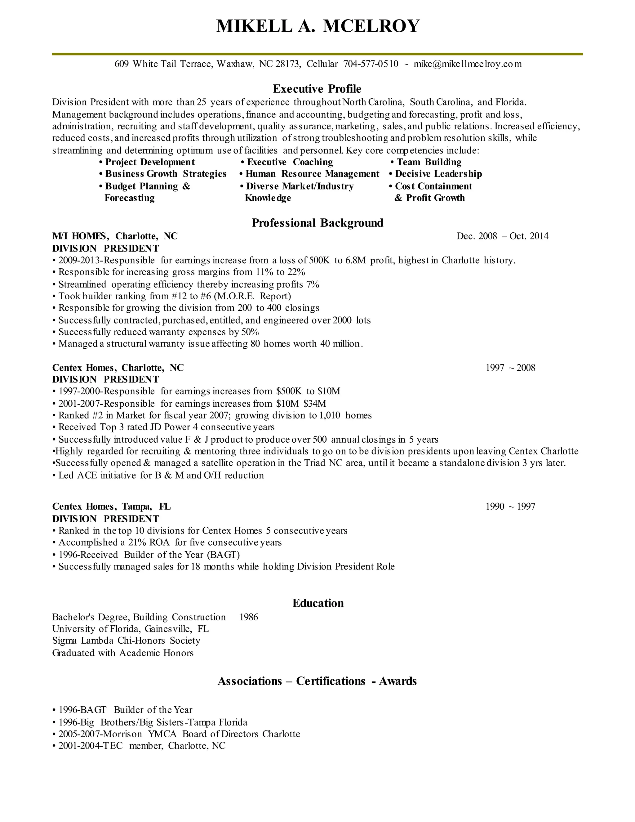 Mikell A McElroy Resume wrd updated 102014 | DOCX