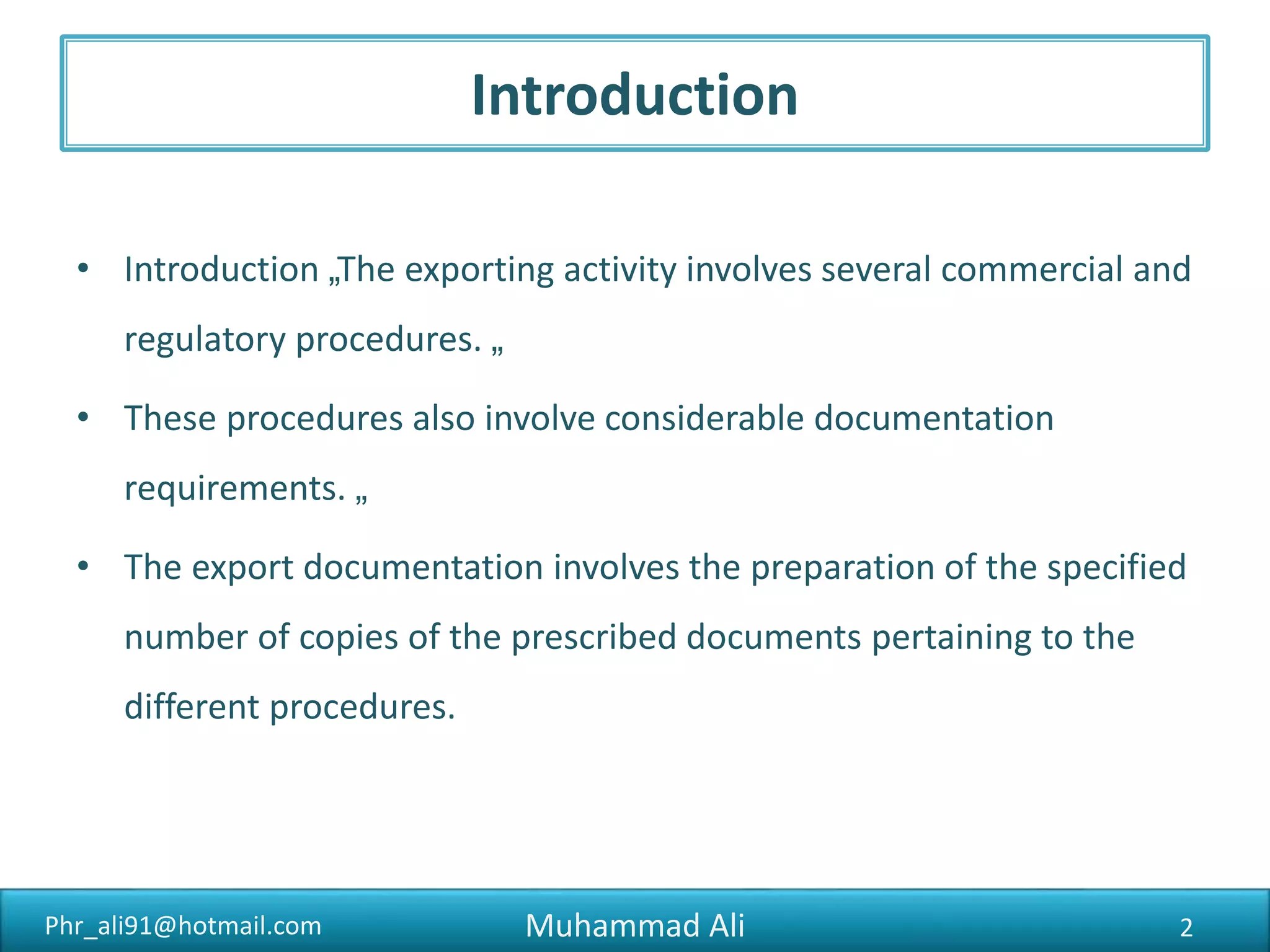Pharmaceutical Export Documentation, Procedure and Incoterms | PDF