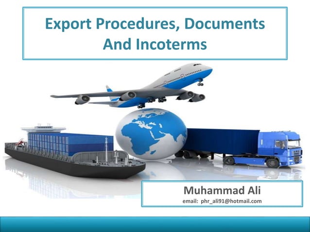 Pharmaceutical Export Documentation, Procedure and Incoterms | PDF