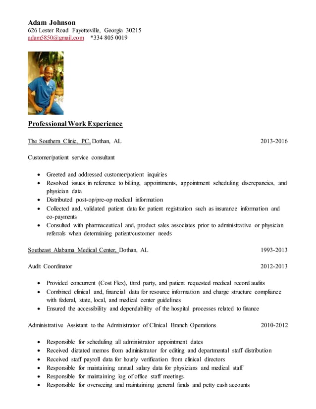 Adam Johnson resume April 2016 | PDF