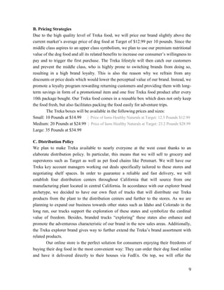 Pet Food Project_Group 3_FINAL VERSION | PDF