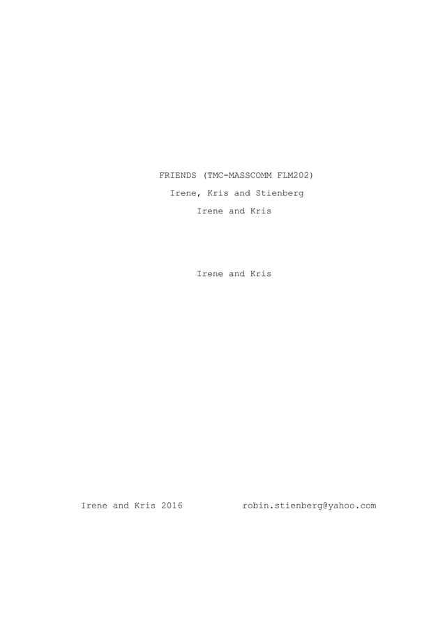 Script Friends (1) | PDF