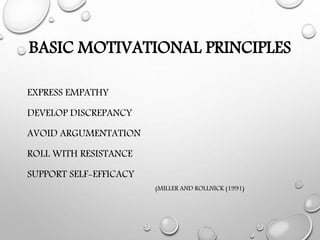 MOTIVATION ENHANCEMENT THERAPY | PPT