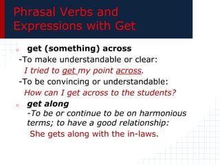 The verb get | PPT