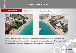 Builders advanced engineering construction in Qatar InterTech | PPT