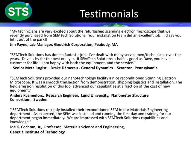 STS SEM User Interface | PPT