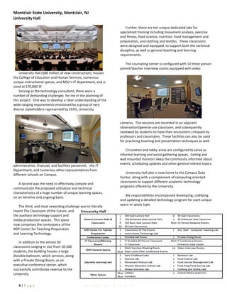 University Hall Montclair State University | PDF