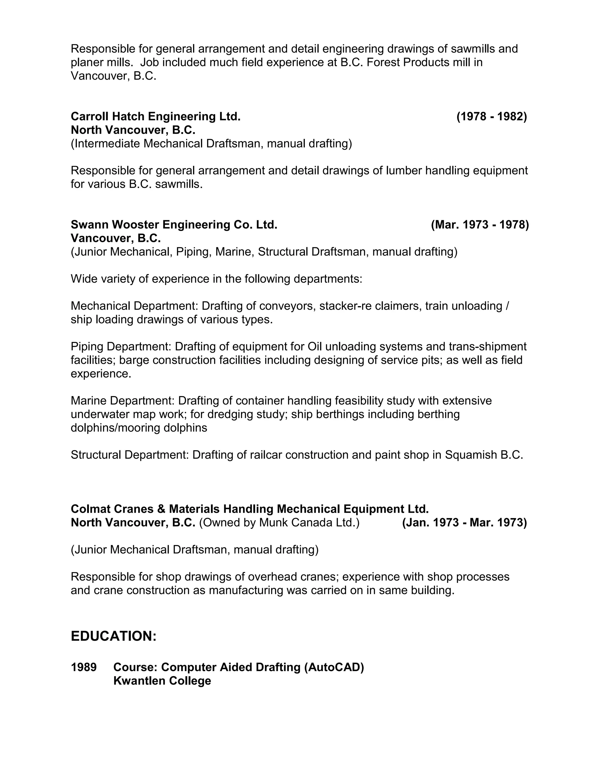 Resume of Rodger Moore 2016 | PDF